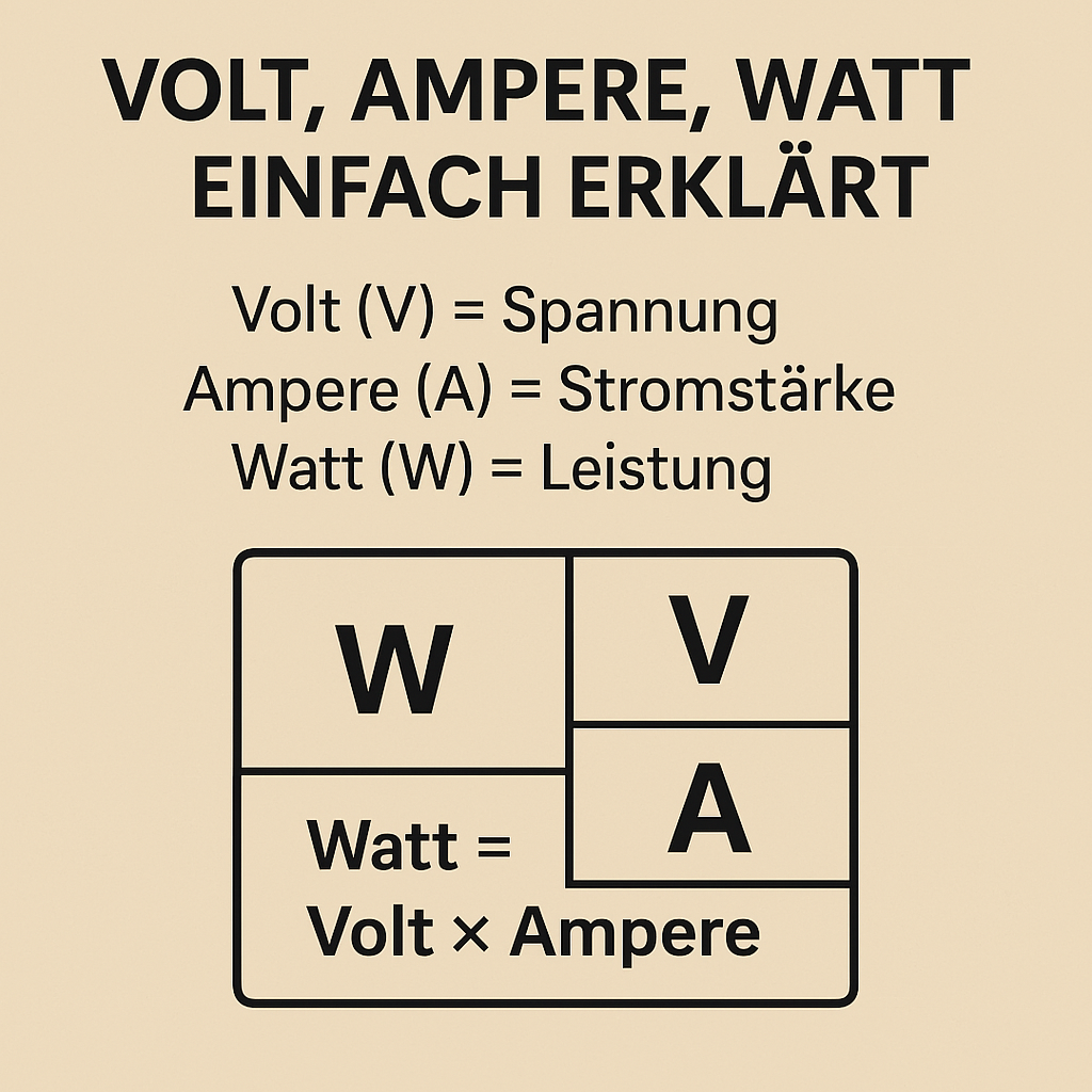 Strom verstehen: Volt, Ampere, Watt – einfach erklärt - Strom-Blog